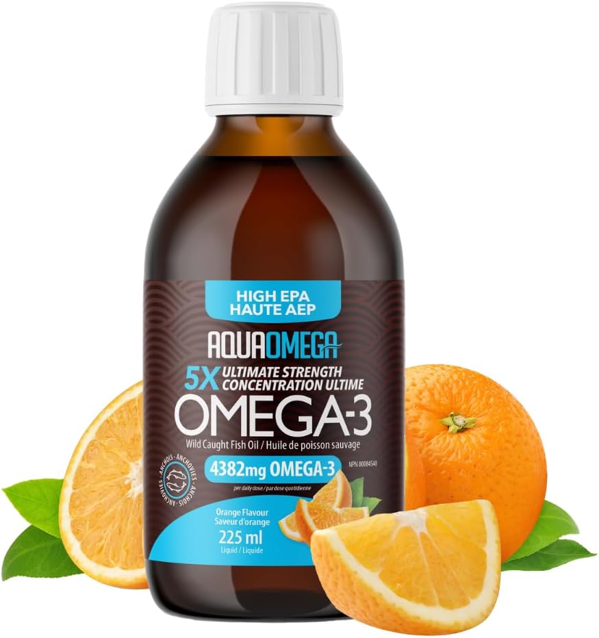 AquaOmega High EPA 5x Ultimate Strength Omega-3 Liquid – Curly's Sports ...